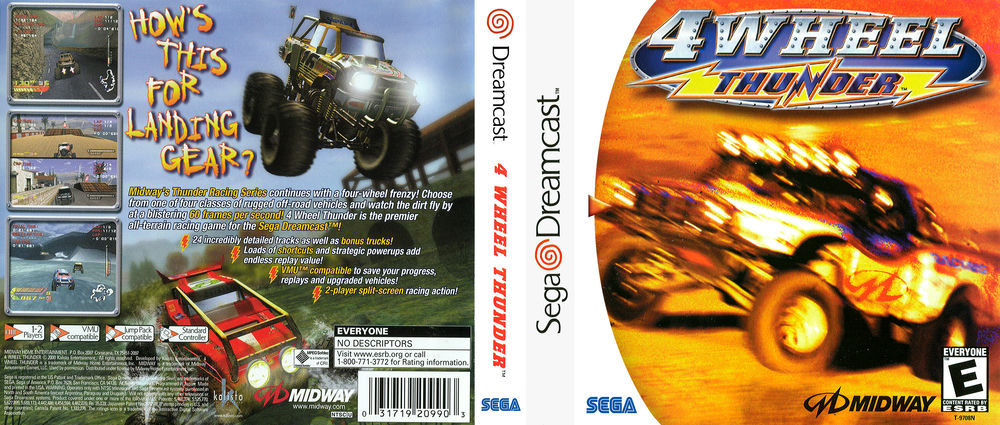 Sega Dreamcast 4 Wheel Thunder