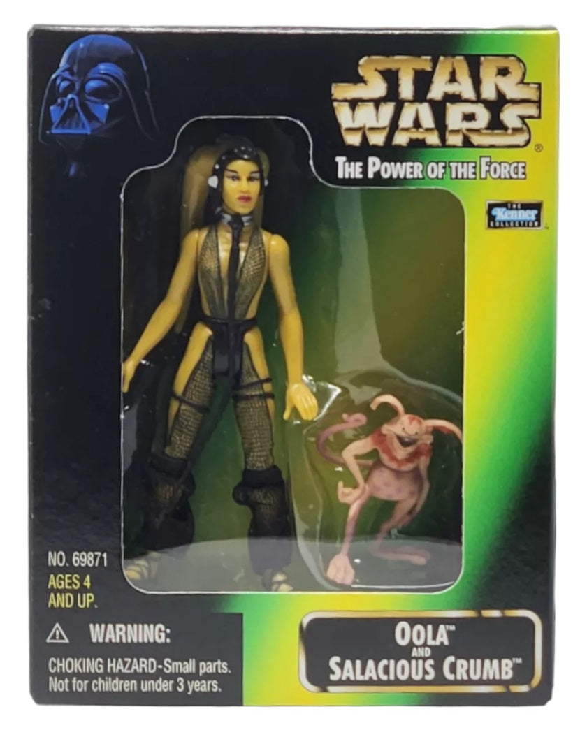 1998 Star Wars the Power of the Force Oola and Salacious Crumb, Mail-A