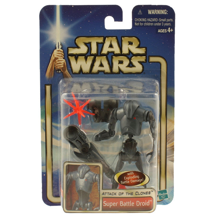 Star Wars Attack of the Clones Super Battle Droid with Exploding Battl