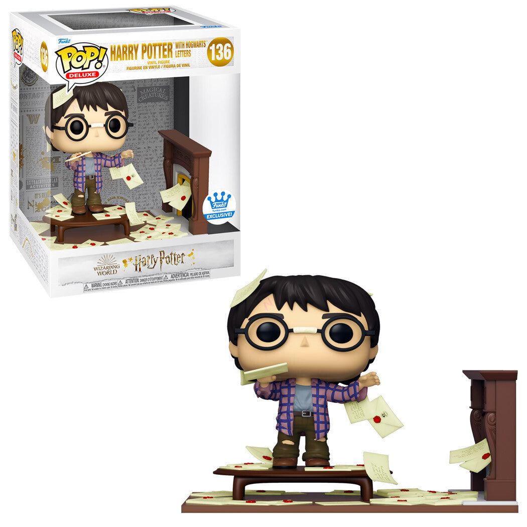 Funko Pop! Deluxe #136 Harry Potter with Hogwarts Letter, Funko Exclus