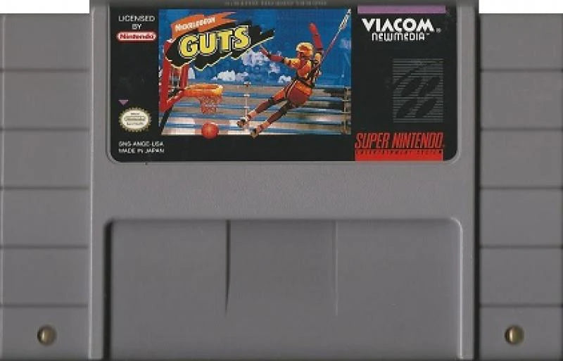 SNES Nickelodeon GUTS (Not Packaged, Cartridge Only)