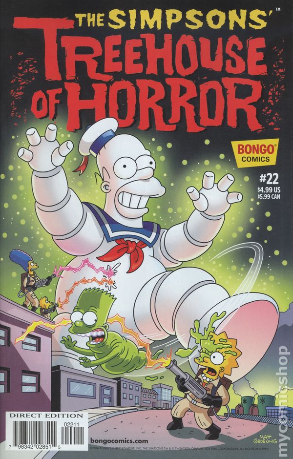 Simpsons Treehouse of Horror #22 2016 Bongo Comics