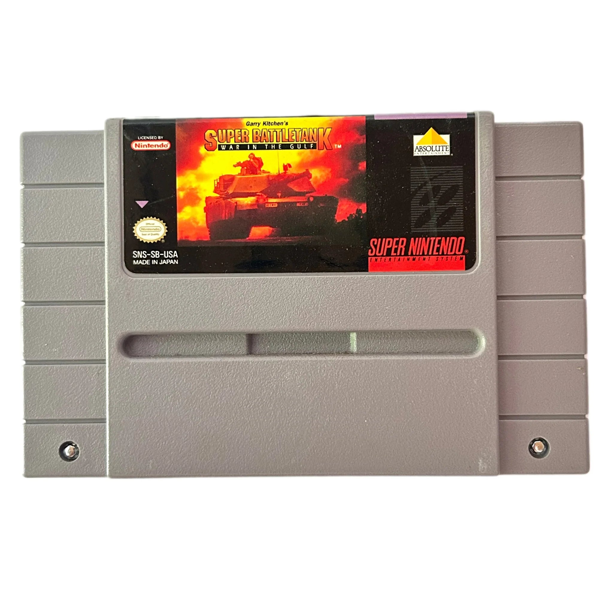 SNES Super Battletank War in the Gulf, Non Packaged Cartridge Only