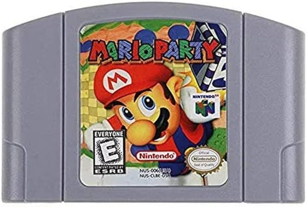 Nintendo 64 Mario Party, Not Packaged Cartridge Only, Reprinted Label