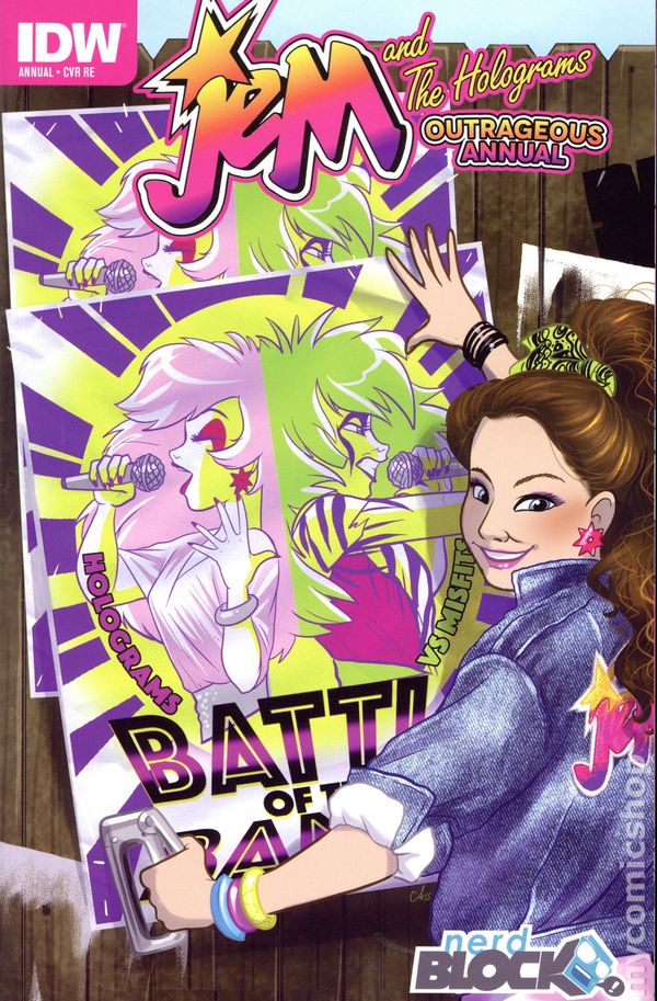 Jem and the Holograms Outrageous Annual Nerd Block Variant 2017