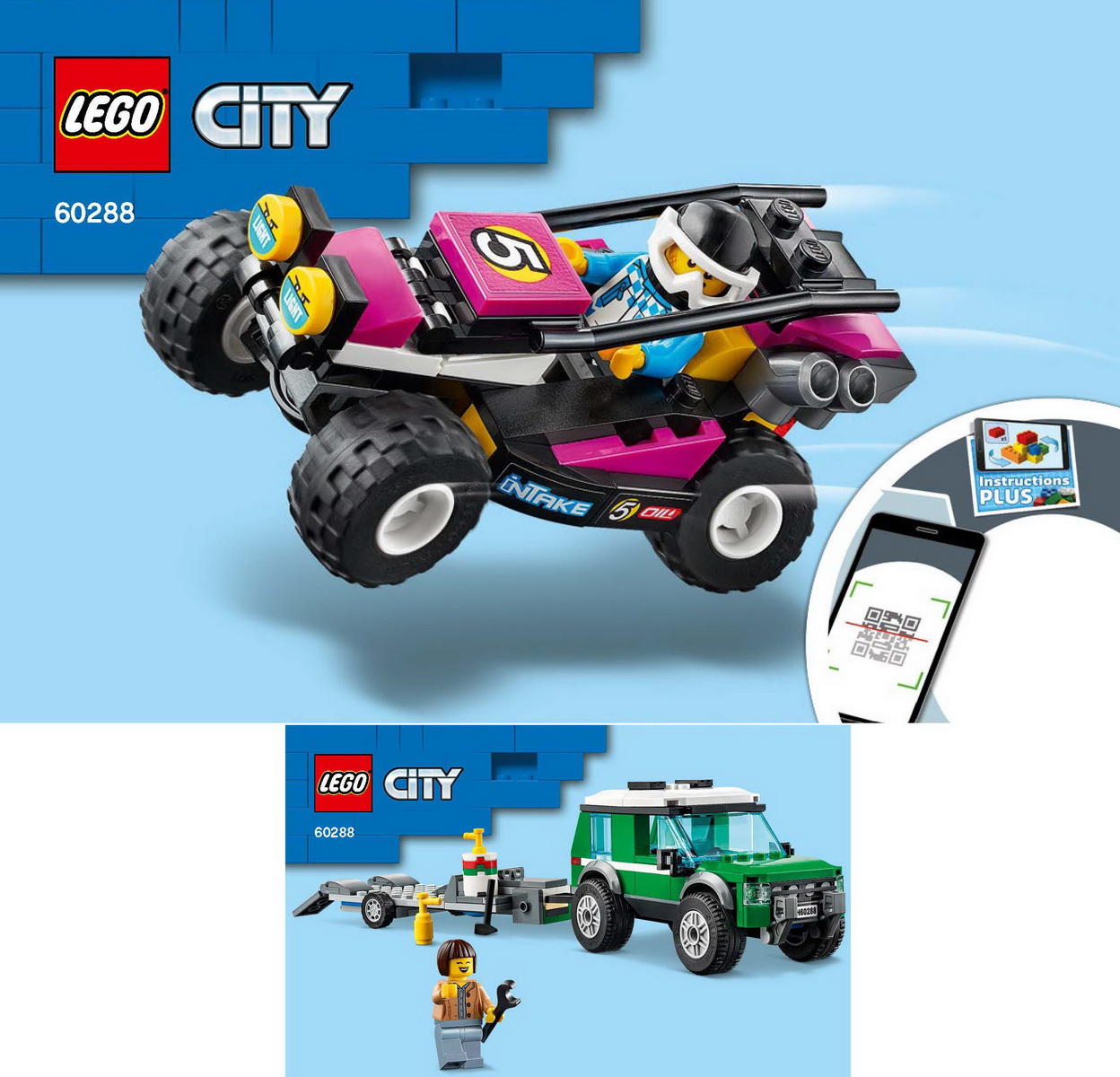 Race Buggy Transporter 60288 MANUAL SET ONLY, Lego City