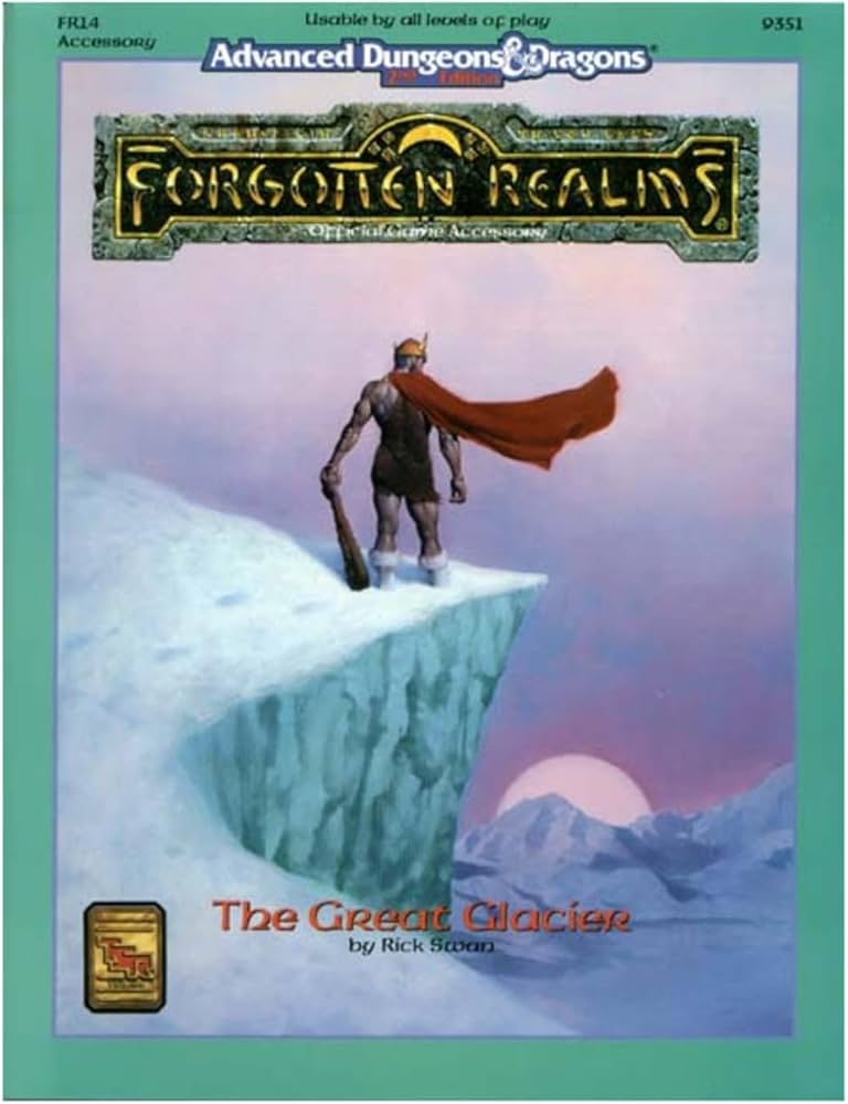 Advanced Dungeons & Dragons 2nd Edition Forgotten Realms The Great Gla