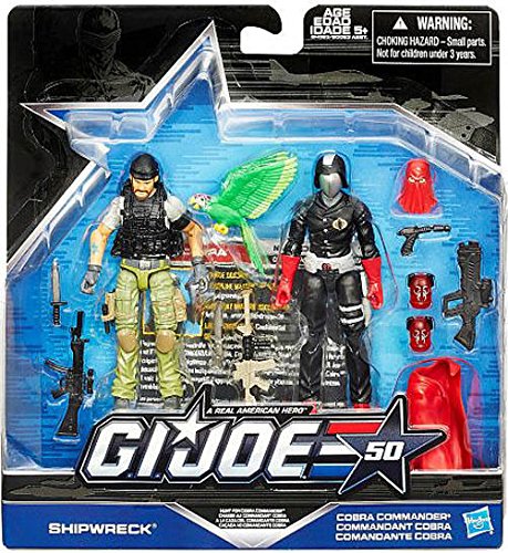 Hasbro G.I. Joe 50th Anniversary Shipwreck and Cobra Commander
