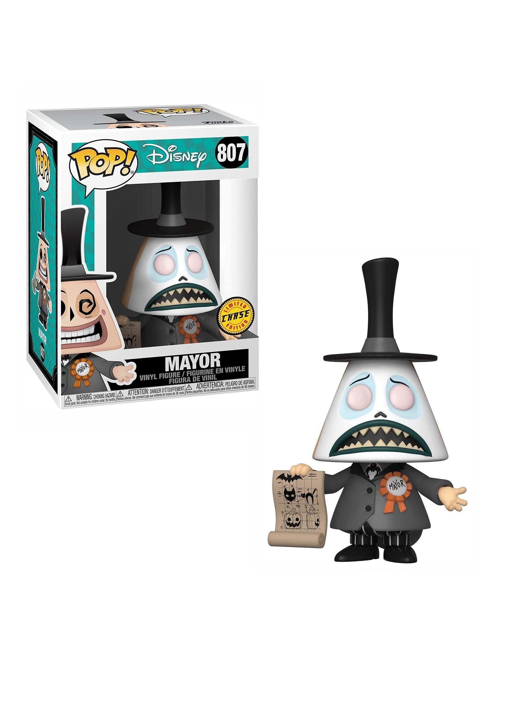 Funko Pop 807 Mayor, Disney, CHASE Limited Edition, Damaged Box