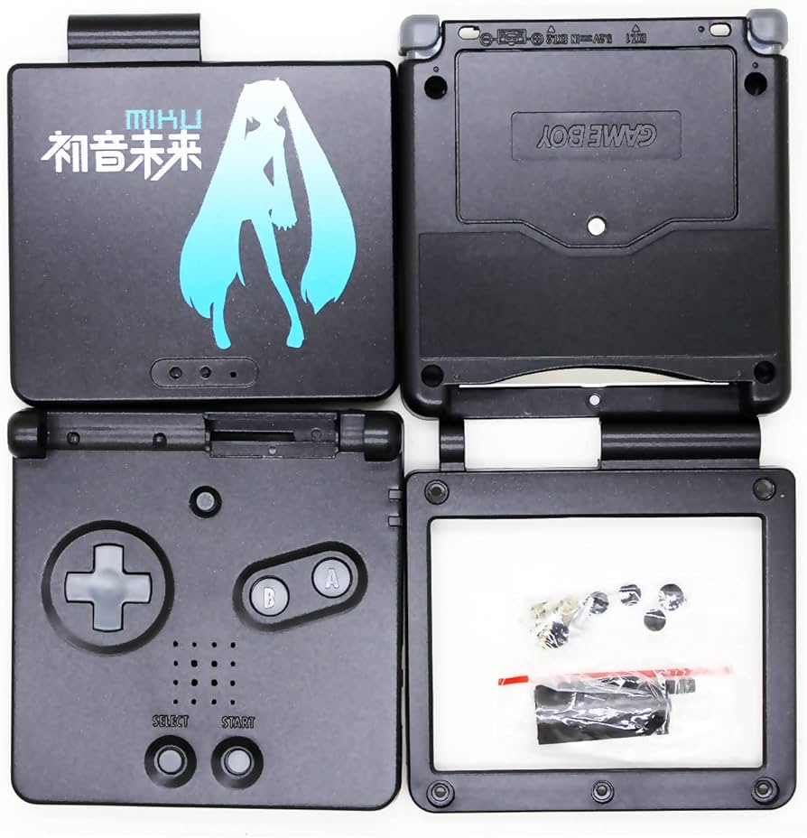 Nintendo Gameboy Advance SP Hatsune Miku (Shell Only Copy)