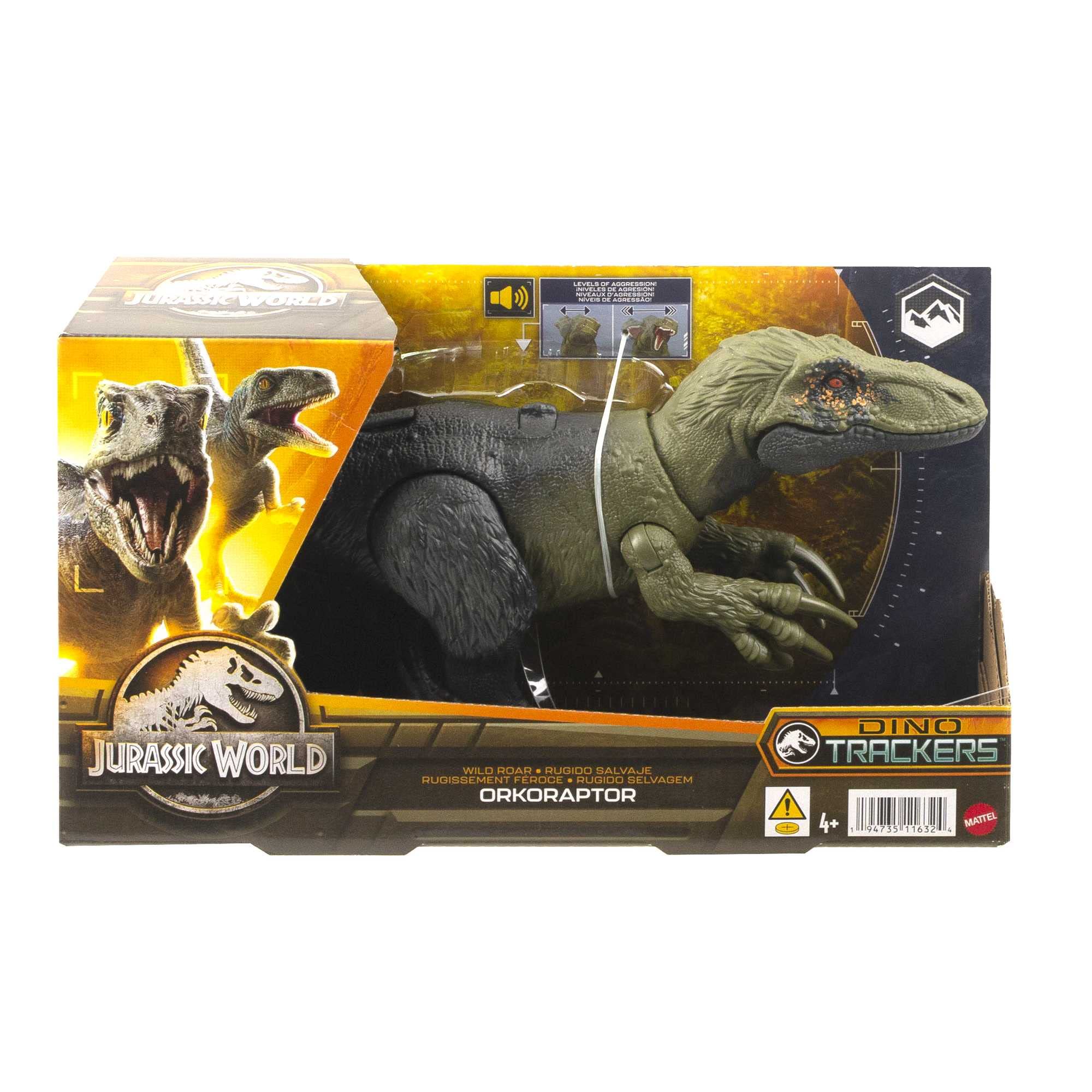 Mattel Jurassic World Dinotrackers Wild Roar Orkoraptor
