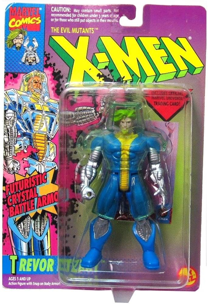 Marvel X-Men The Evil Mutants Trevor Fitzroy, Toybiz 1994, Damaged Pac