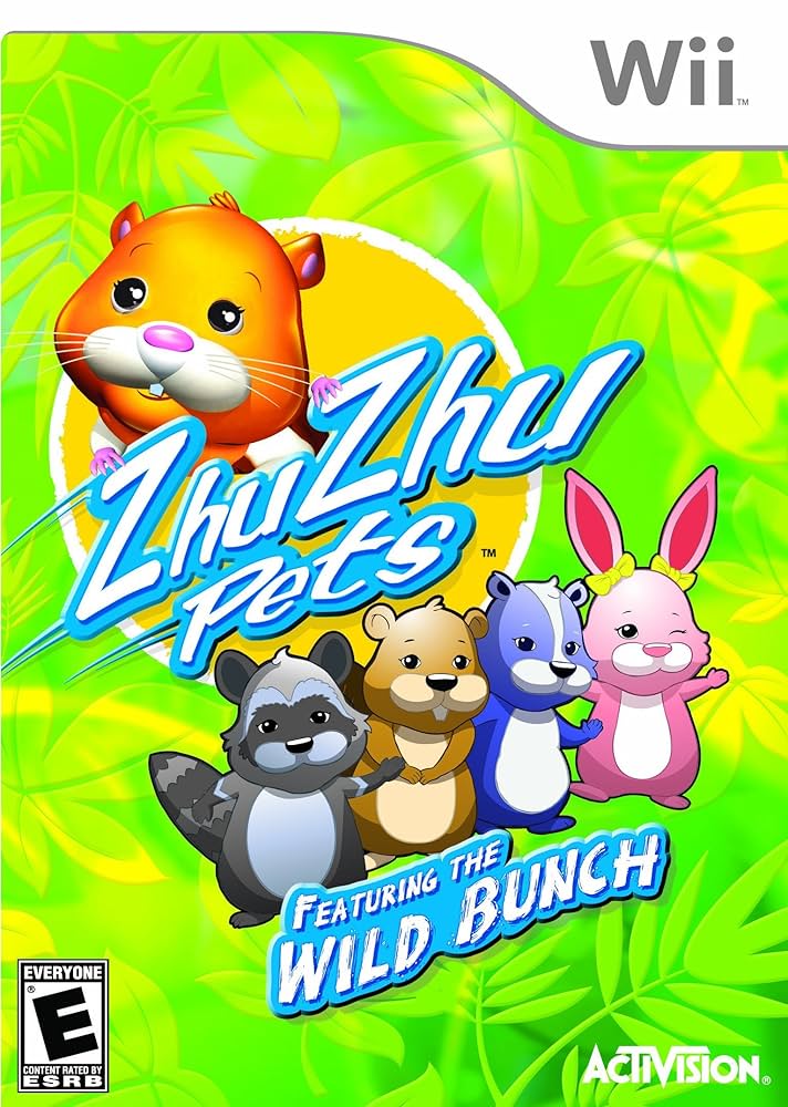Nintendo Wii Zhu Zhu Pets 2 Featuring The Wild Bunch, (Complete w/ Man