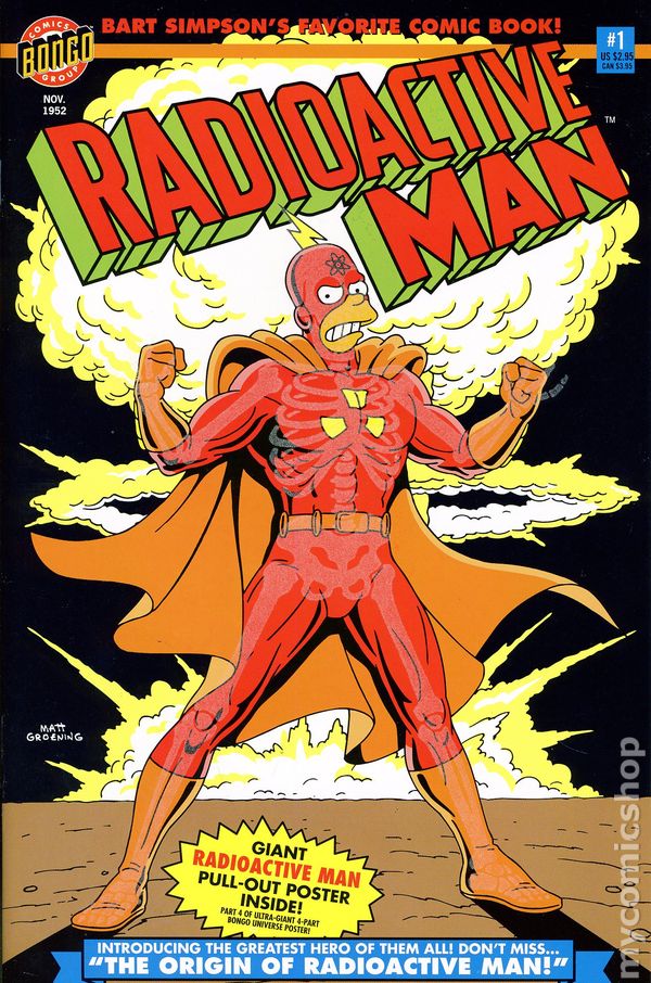 Radioactive Man #1D 1993 Bongo Comics Simpsons