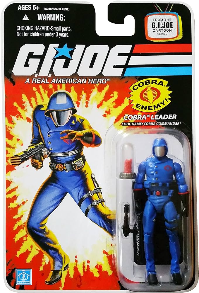 GI JOE Cobra Leader Cobra Commander, GI Joe 25th Anniversary Cartoon S