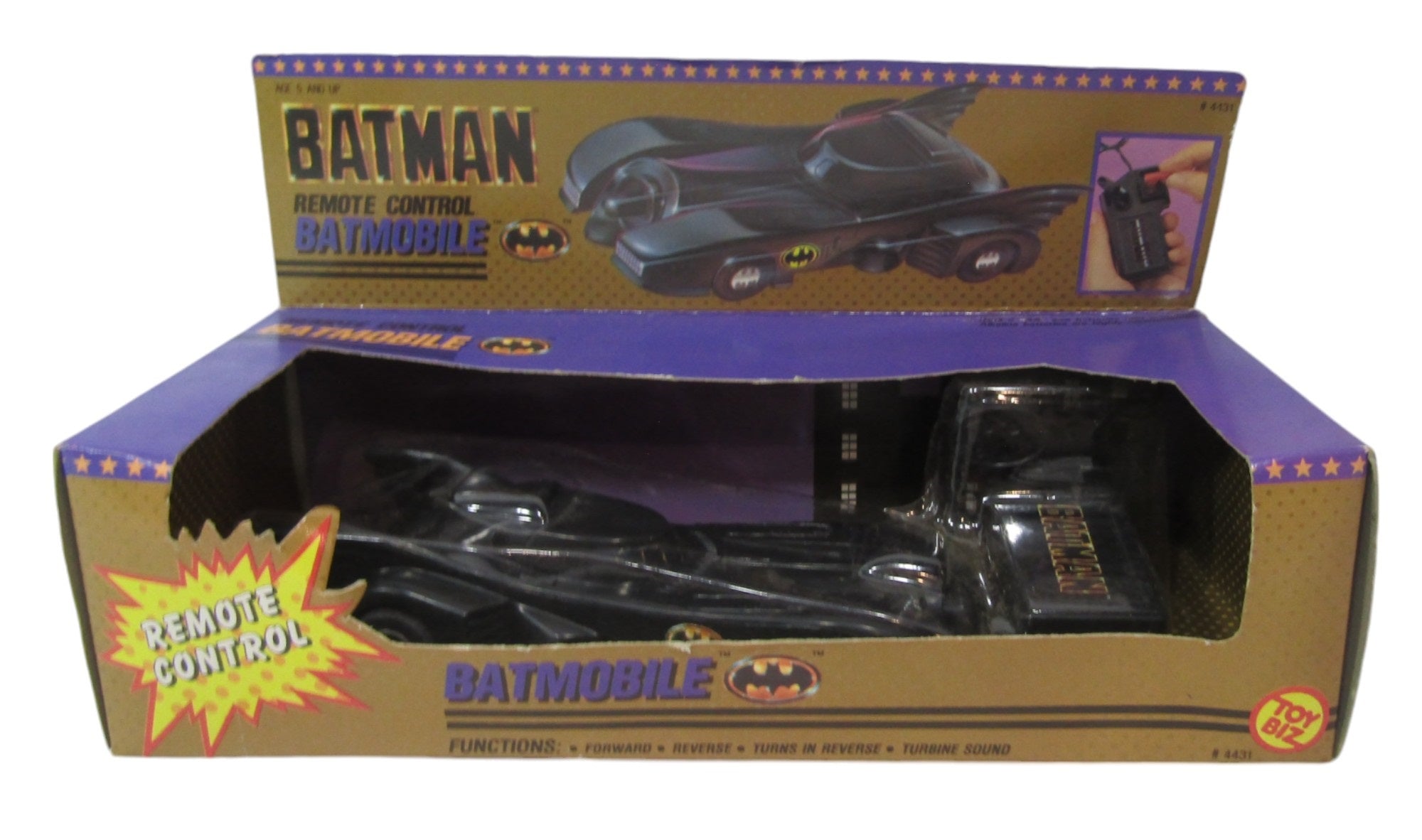 1989 Toy Biz Batman Remote Control Batmobile (Warped Box)