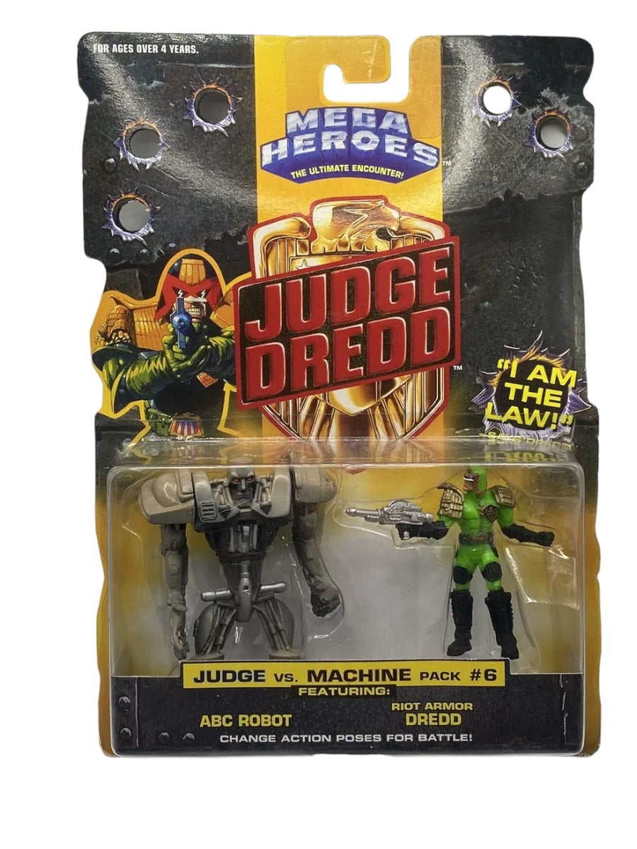 Mattel Mega Heroes Ultimate Encounter Judge Dredd Judge VS. Machine Pa