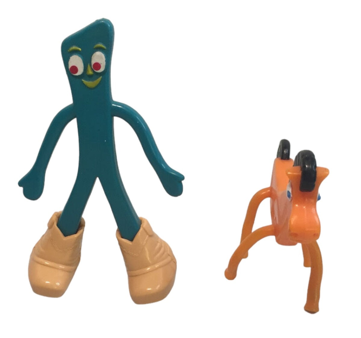 Trendmasters Toys Gumby w/ Half Cowboy Boots & Pokey (No Packaging, Mi