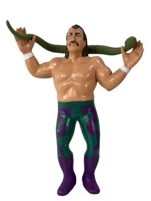 LJN WWF Wrestling Superstars Jake The Snake Roberts w/ Damien, Paint D