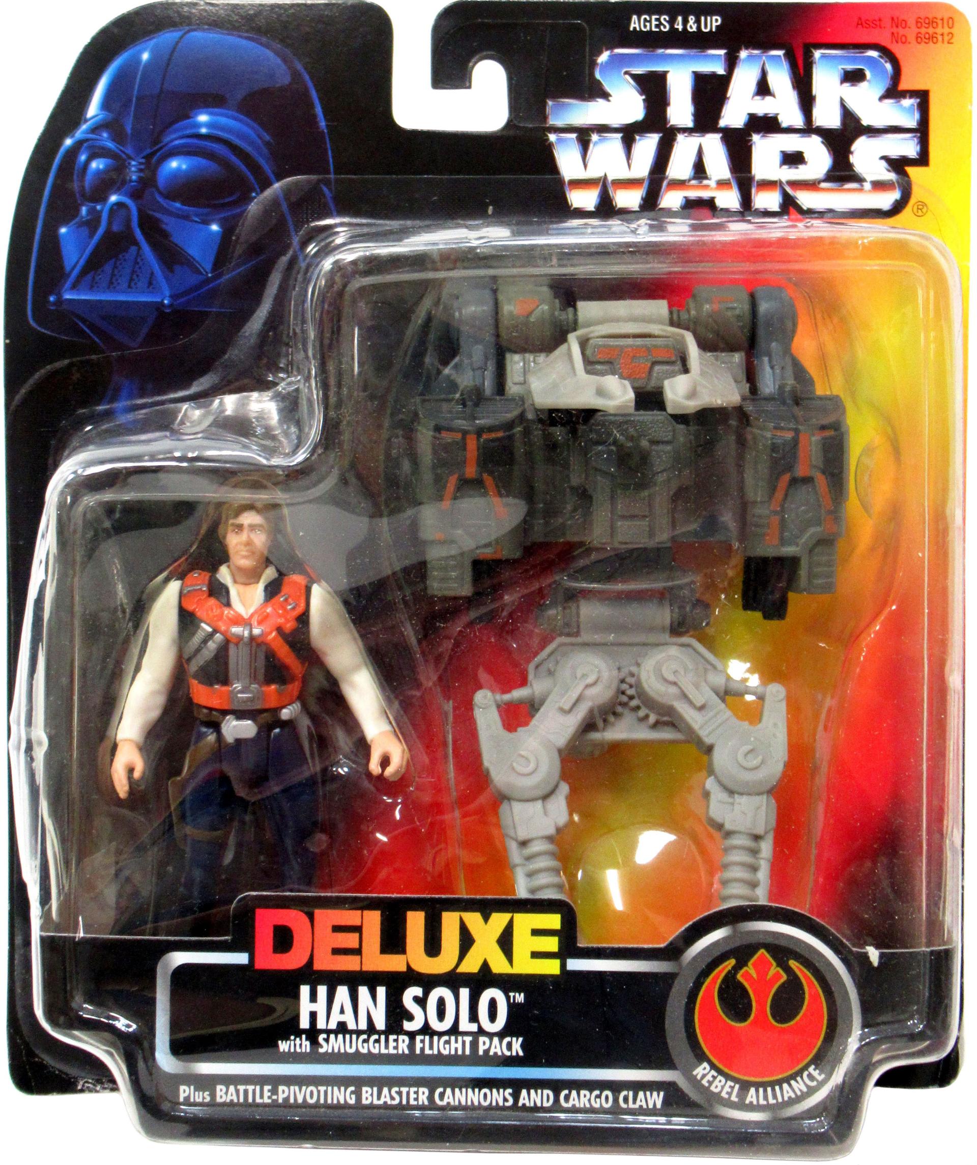 Star Wars Deluxe Han Solo With Smuggler Flight Pack