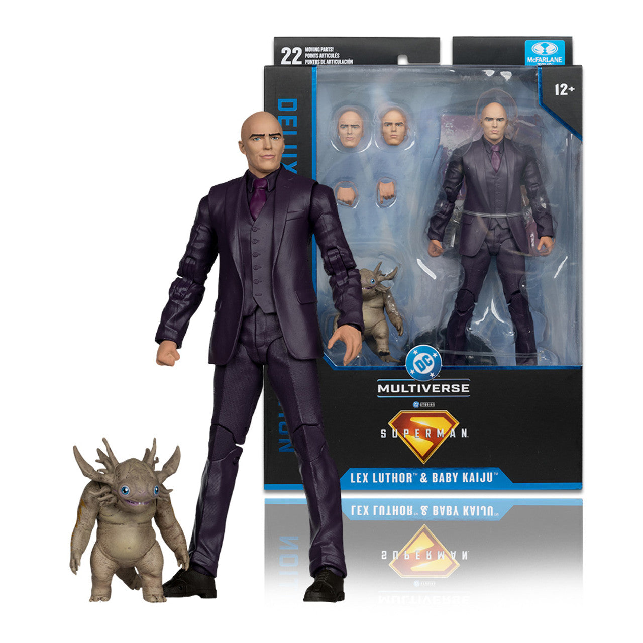 DC Multiverse McFarlane Toys Lux Luthor & Baby Kaiju, Deluxe Theatrica