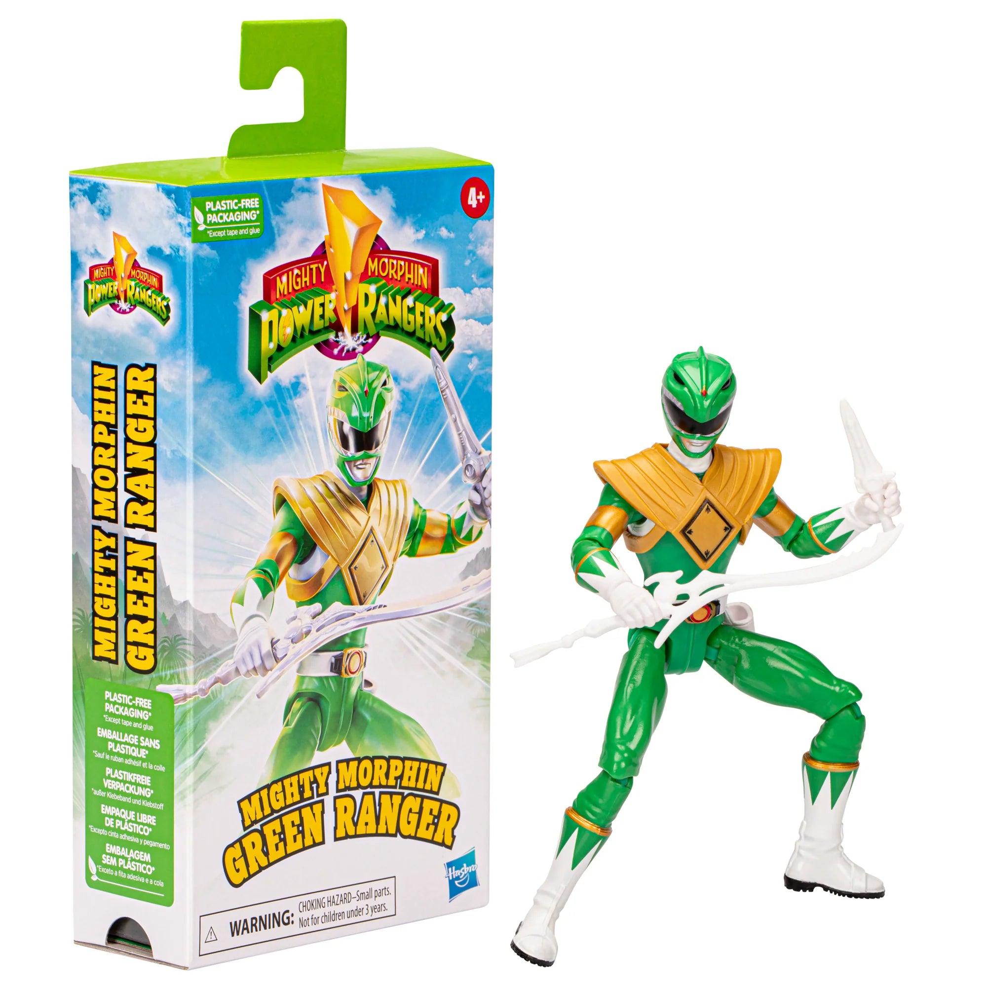 Mighty Morphin Green Ranger, Plastic-Free Packaging