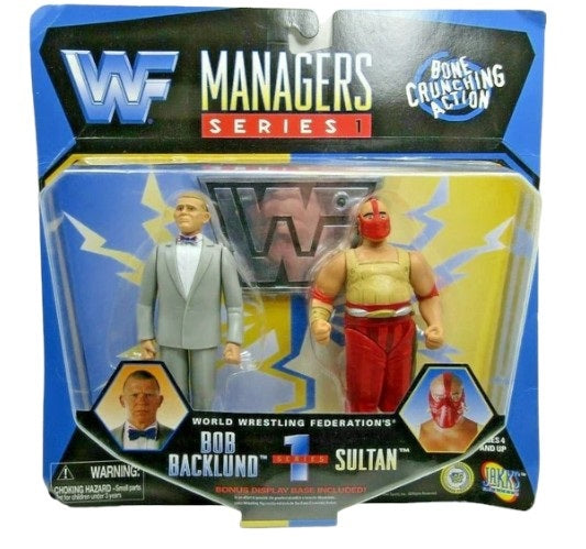 Jakks Pacific WWF Manager Series 1 Bob Backlund & The Sultan