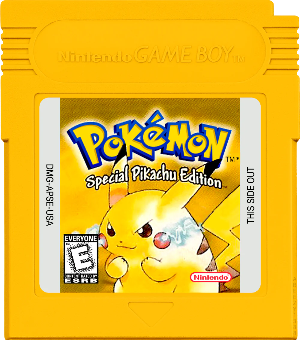 Nintendo GameBoy Pokemon Yellow, Not Packaged Cartridge Only, Damaged