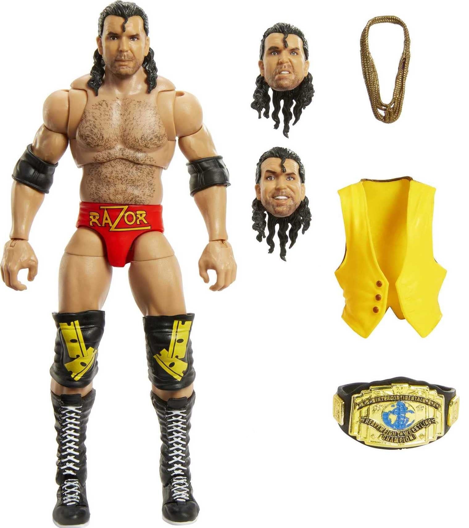 Mattel WWE Ultimate Edition Razor Ramon (Red and Yellow Variant) (Not