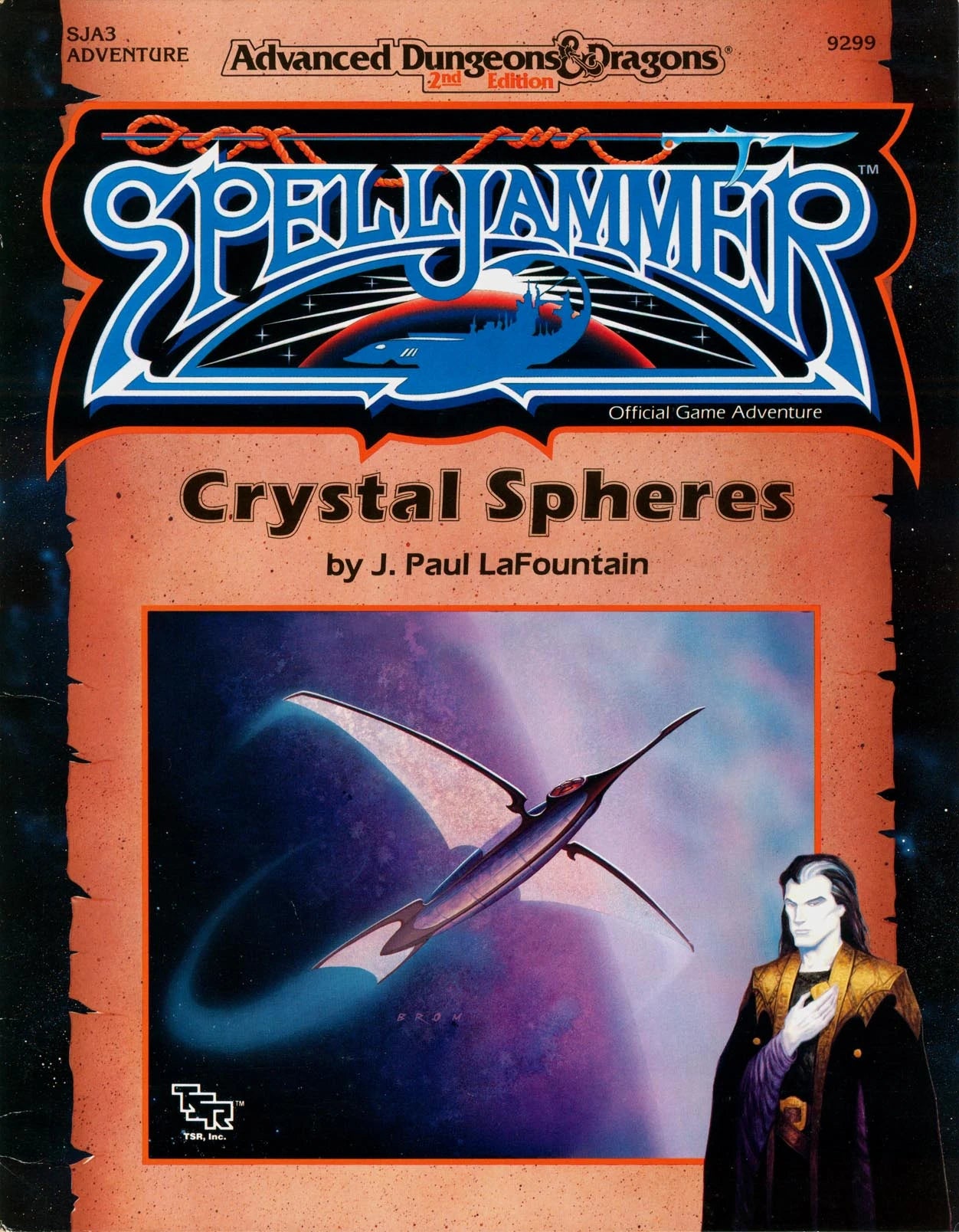 Advanced Dungeons & Dragons Spelljammer Crystal Spheres SJA3 W/ Map Bo