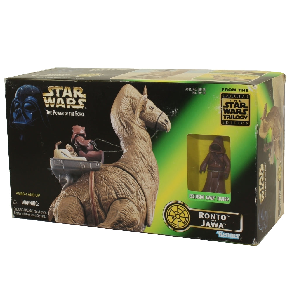 Star Wars Power of the Force Ronto and Jawa Open Box Sealed Inside