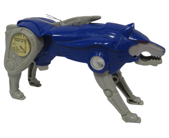 Power Rangers 1995 Blue Wolf Zord Non Packaged Missing Fist Piece Delu