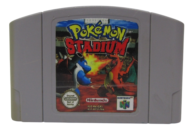 N64 Pokemon Stadium, Not Packaged Cartridge Only Reproduction Label Au