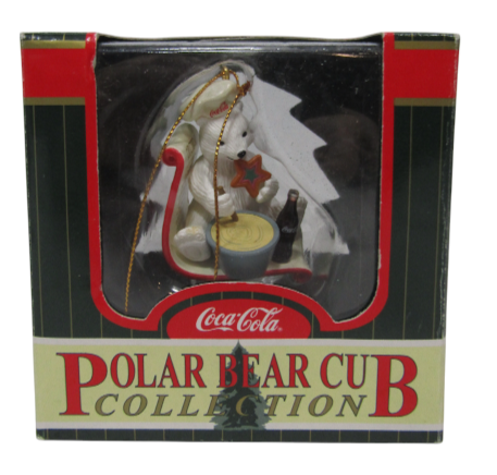 Coca-Cola Polar Bear Cub Collection Cookie Open Box