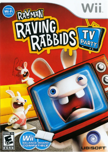 Nintendo Wii Rayman Raving Rabbids TV Party