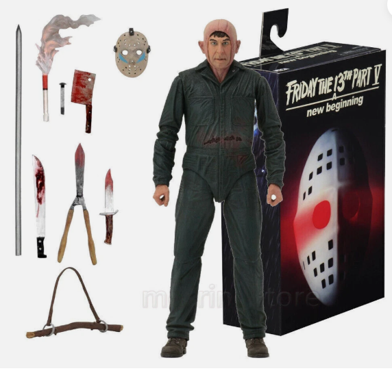 NECA Friday the 13th Part V A New Beginning Jason Figure, Box Damage