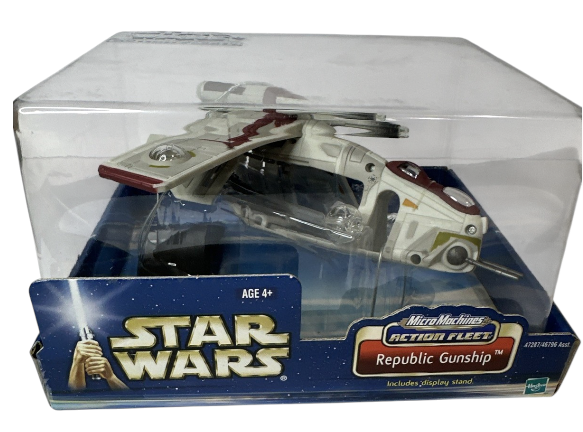 Star Wars Micro Machines Action Fleet Republic Gunship, Dented Plastic