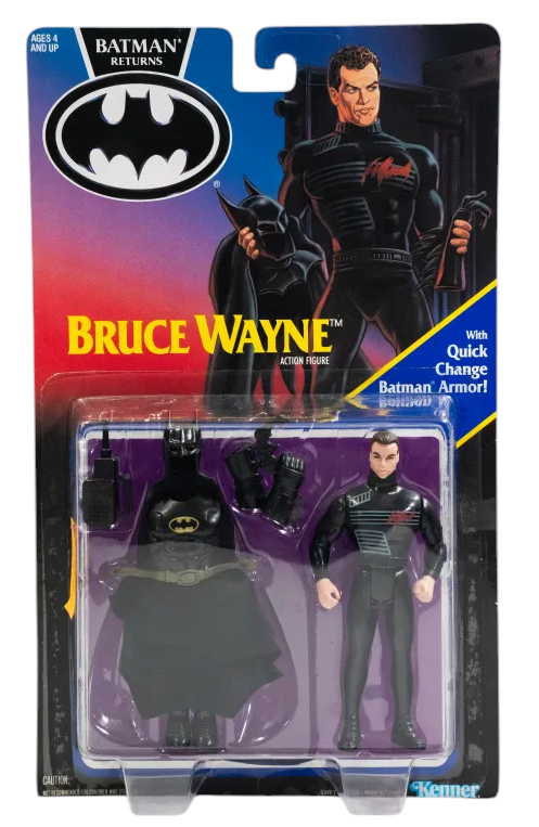 Kenner 1991 Batman Returns Bruce Wayne Quick Change Armor