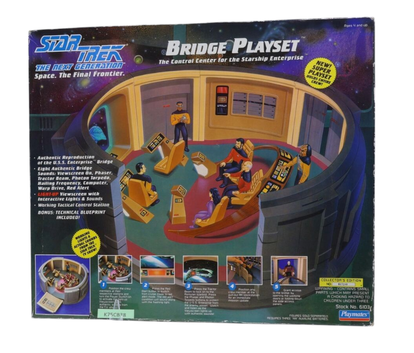 1993 Star Trek Next Generation Bridge Playset Opened Box