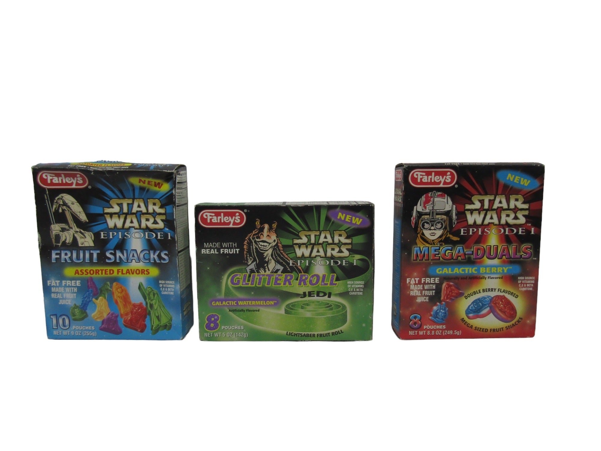 Farley's Star Wars Episode I Fruits Snacks Lot of 3 (Sealed)