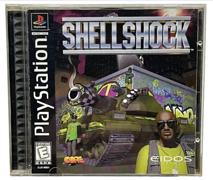 Playstation 1 Shellshock, Made Case Printed Art