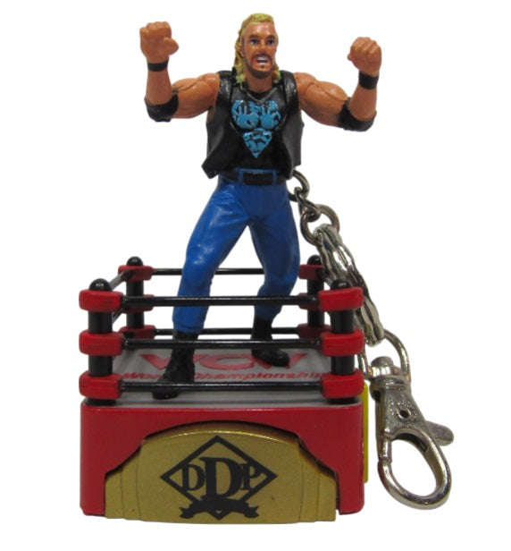 1998 Toy Biz WCW Keychain Wrestlers in Ring DDP, Not Packaged Working