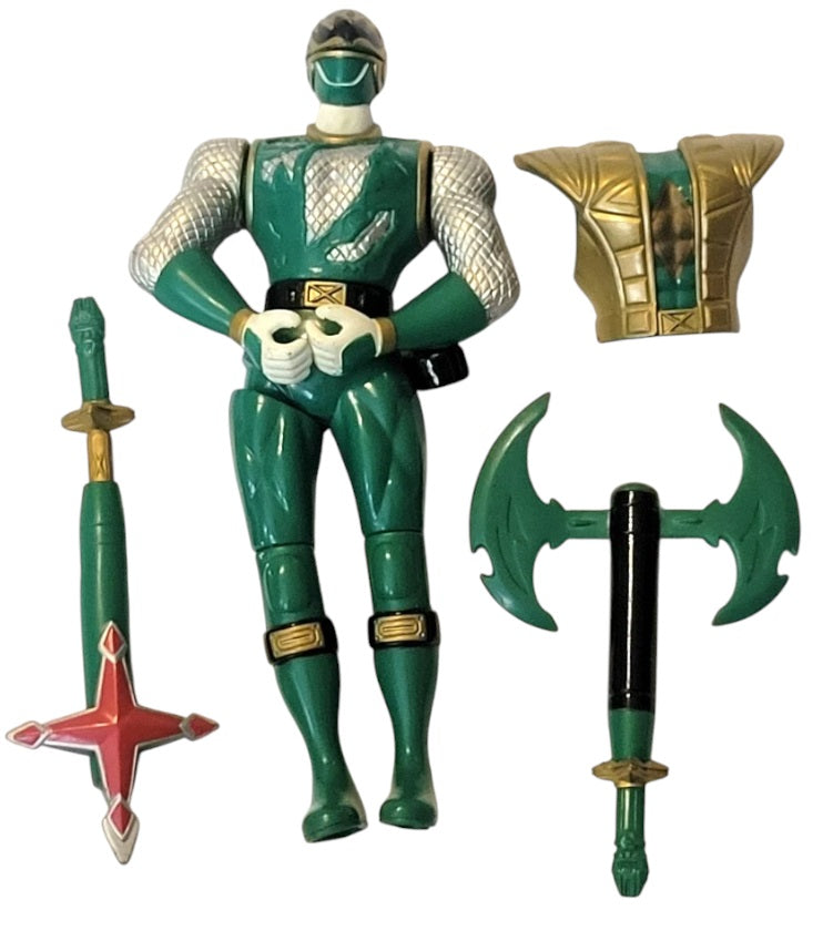 2003 Bandai Power Rangers Ninja Storm Green Samurai Ninja Battle Power