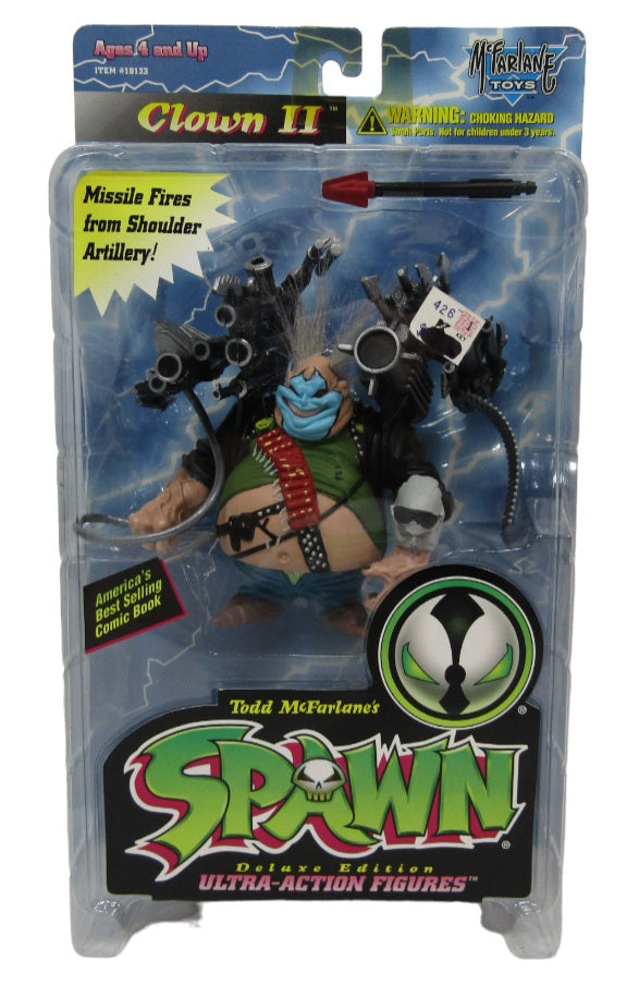Spawn Deluxe Edition Clown II Series 4 Grey Guns Todd McFarlane Slight
