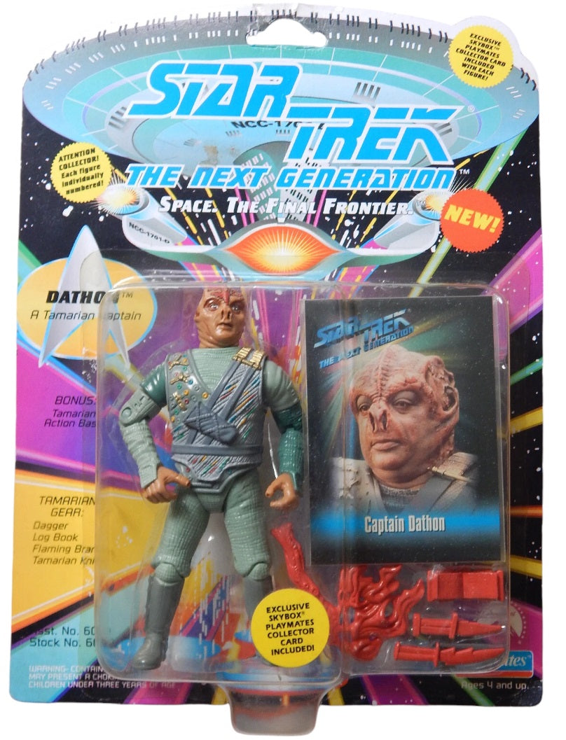 1993 Playmates Star Trek the Next Generation Dathon, Damaged Package