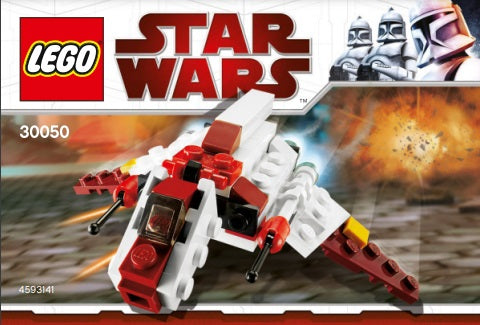 Mini Republic Attack Shuttle 30050 MANUAL ONLY, Lego Star Wars