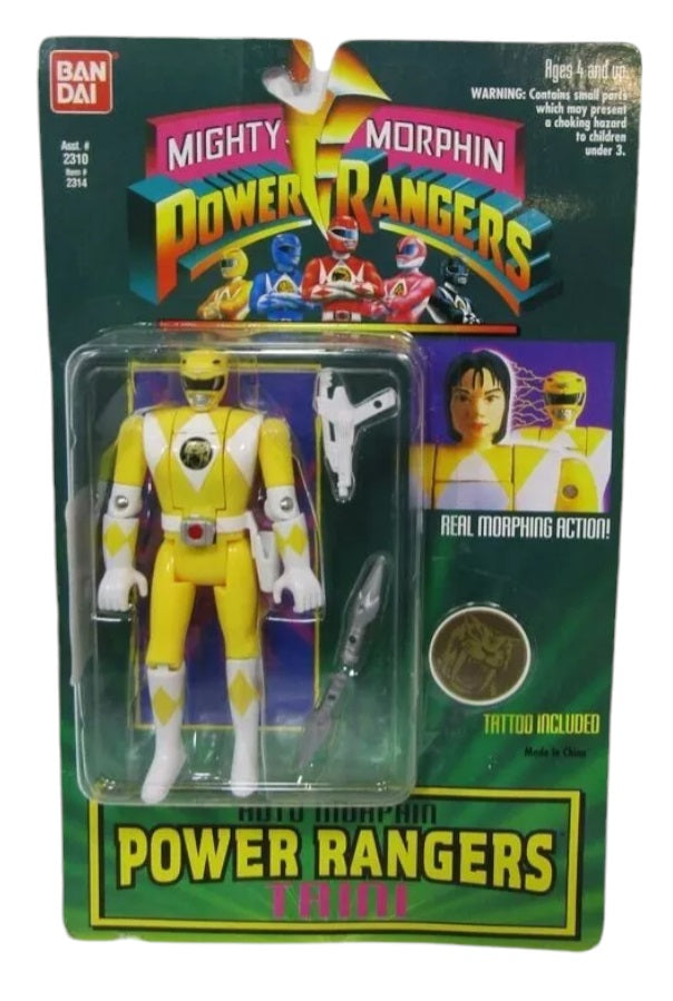 Bandai Mighty Morphin Power Rangers with Tattoo Auto Morphin Power Ran