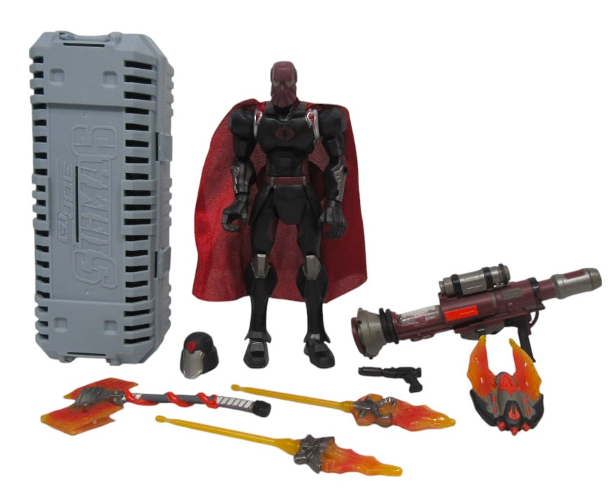 GI Joe Sigma-6 Cobra Commander Battlefield General with Footlocker, No