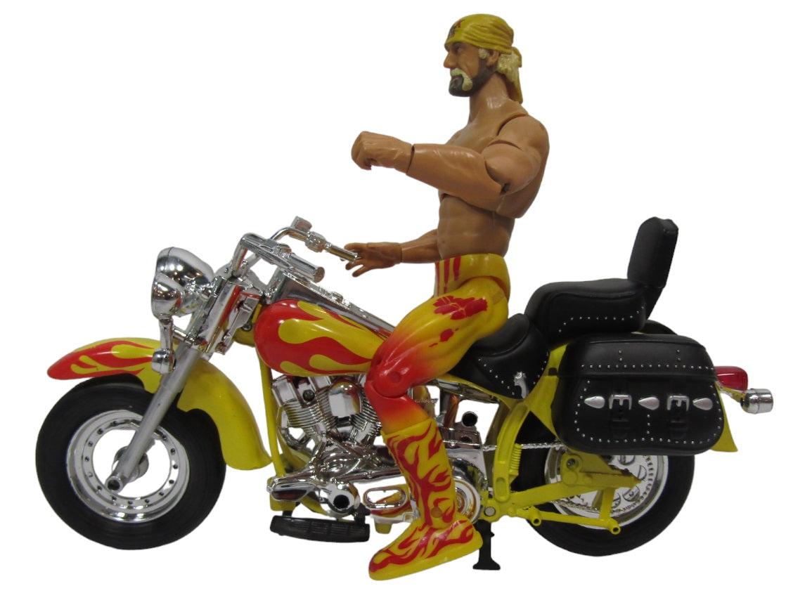 Hulk Hogan On Motorcycle, Broken Tail Light, Non Packaged Complete