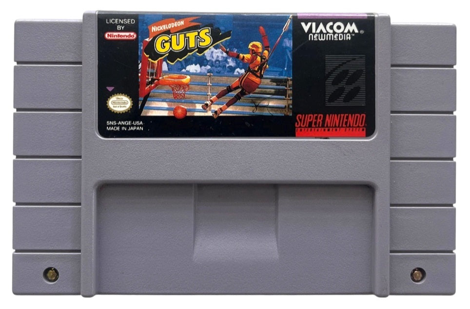 SNES Nickelodeon GUTS (Not Packaged, Cartridge Only)